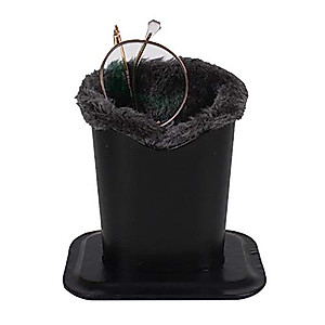 Bleiou Pack of 2 Soft Plush Lined Eyeglasses Holder Stand Protective Glasses Holder Stand (Style D)