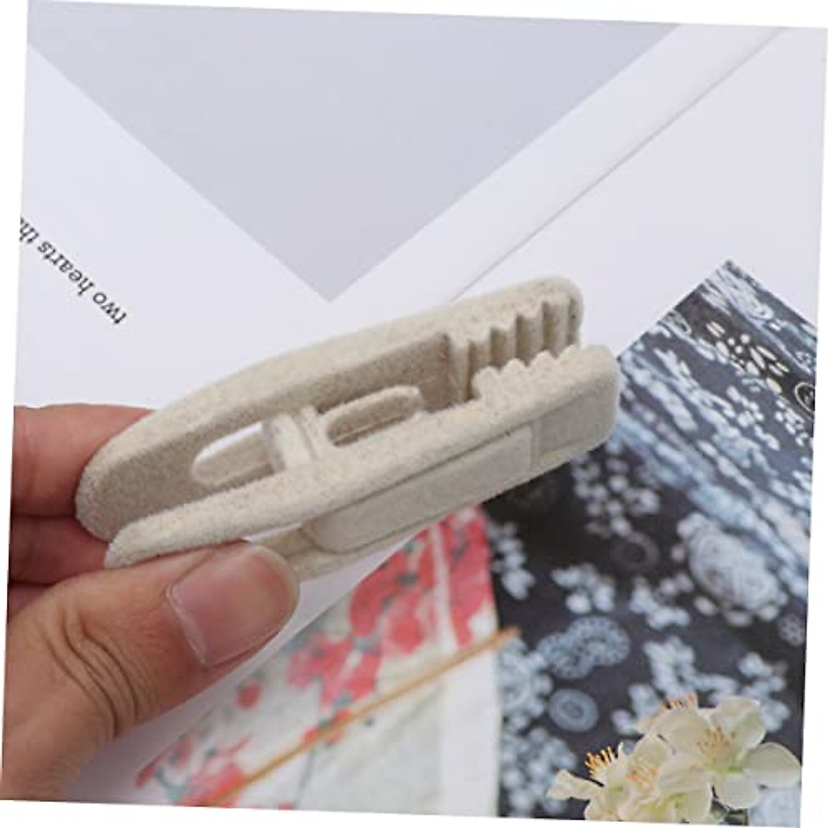 YARNOW Plastic Clothes Hanger Flocked Hangers 30pcs Hanger Clothes Peg Hanger Clips Coat Hanger Trouser Press Clothes Pin