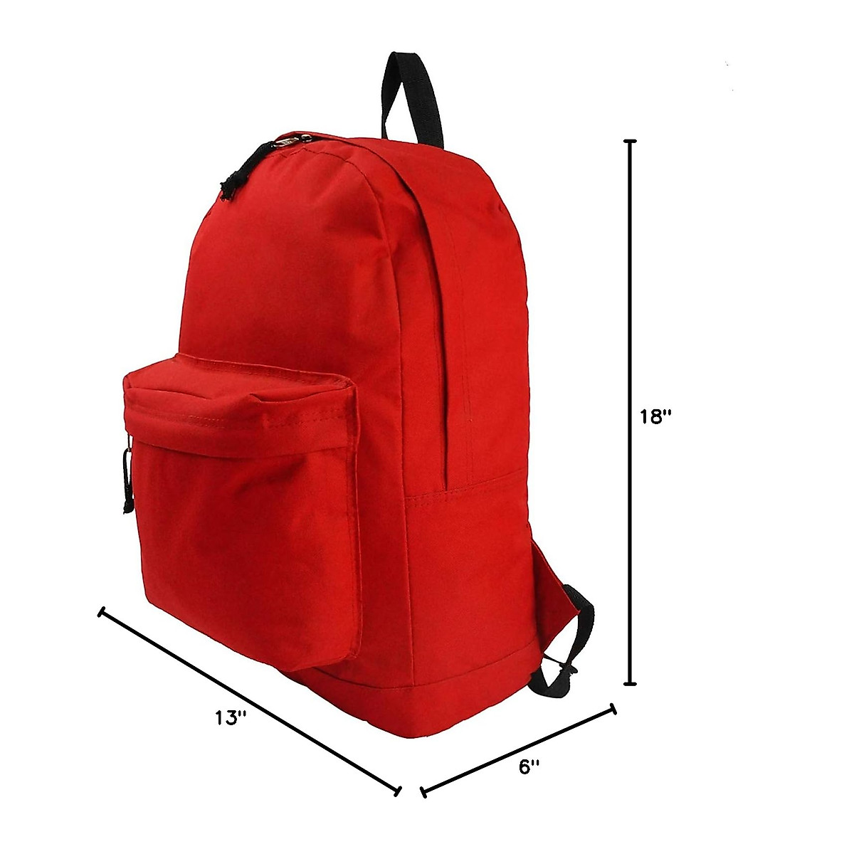 K-Cliffs Classic Bookbag Basic Backpack School Bookbag Student Simple Emergency Survival Daypack 18 Inches