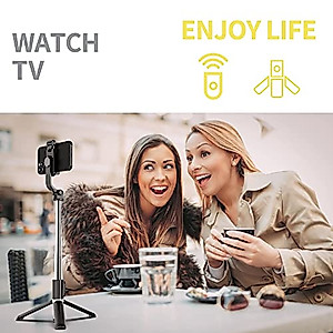 Selfie Stick Tripod, All in One Extendable & Portable iPhone Tripod Selfie Stick with Wireless Remote Compatible with iPhone 14 13 12 11 pro Xs Max Xr X 8 7, Galaxy Note10/S20/S10/OnePlus 9/9 PRO etc