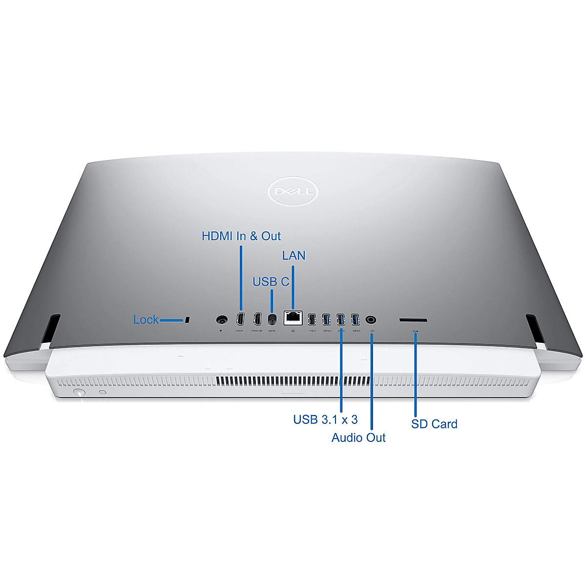 Dell Inspiron 5400 All in One Desktop Computer, 23.8 FHD Touchscreen, Intel 11th Gen i7-1165G7 Upto 4.7GHz, 16GB RAM, 256GB NVMe SSD, Webcam, HDMI, SD-Card, USB Type-C - Windows 10 Pro (Renewed)