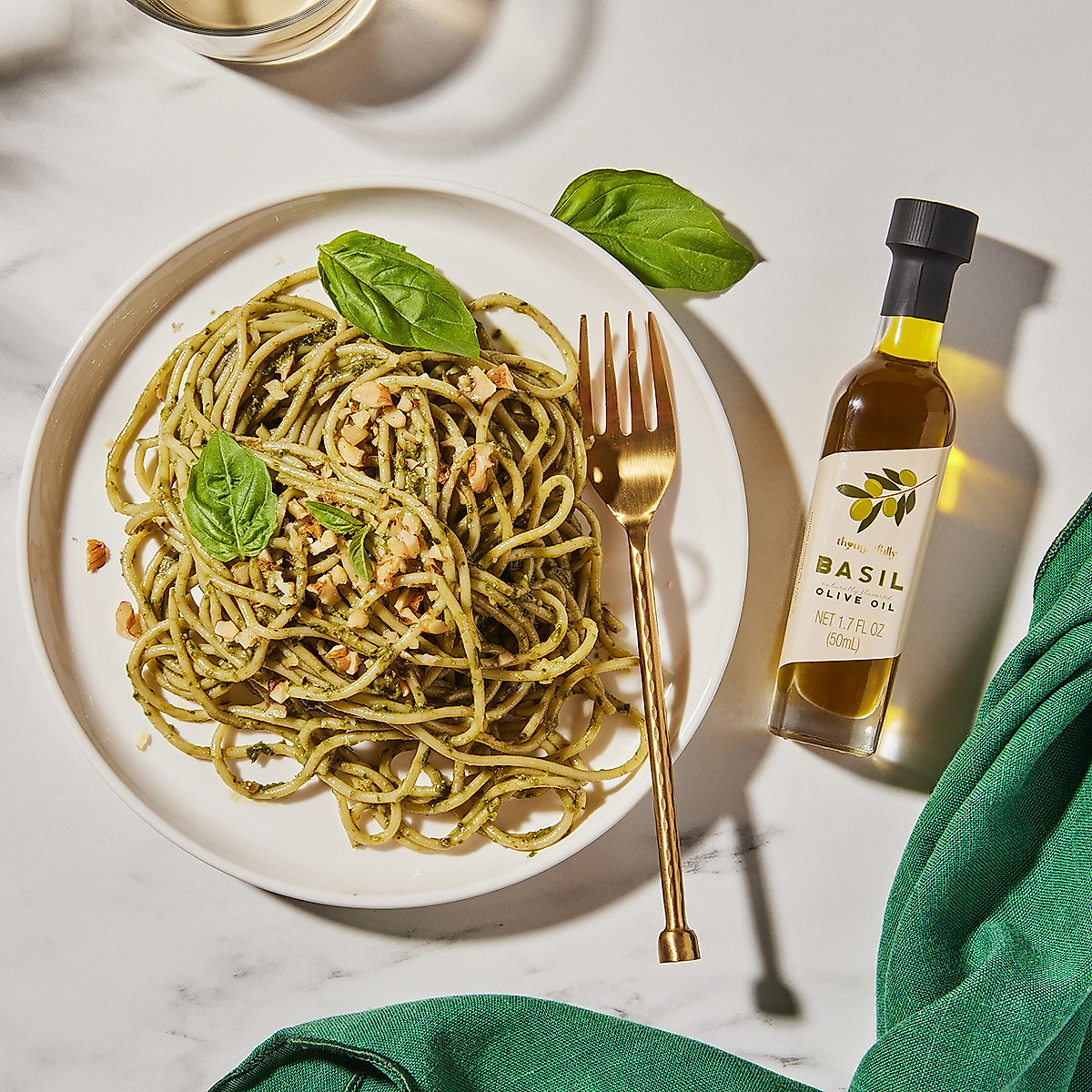 Thoughtfully Gourmet, Olive Oil Sampler Gift Set, Premium Extra-Virgin Olive Oil from Spain, Natural Flavors Include Garlic, Chili, Smoky Bacon, Mushroom, Jalapeno and More, Set of 8