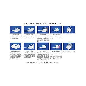 Reusable Portable BAGLESS Comfort Fit Male Advantage Urinal