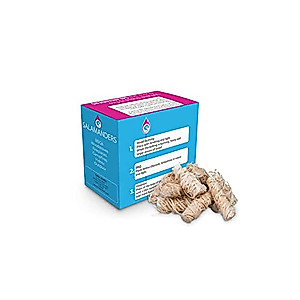 Salamanders Fire Starters 32 pcs | Natural Firestarter's for BBQ, Campfires, Fireplace, Charcoal, Wood Stove, Fire Pit, Pizza Oven and Smokers | All Weather, Non-Toxic | Indoor/Outdoor Use