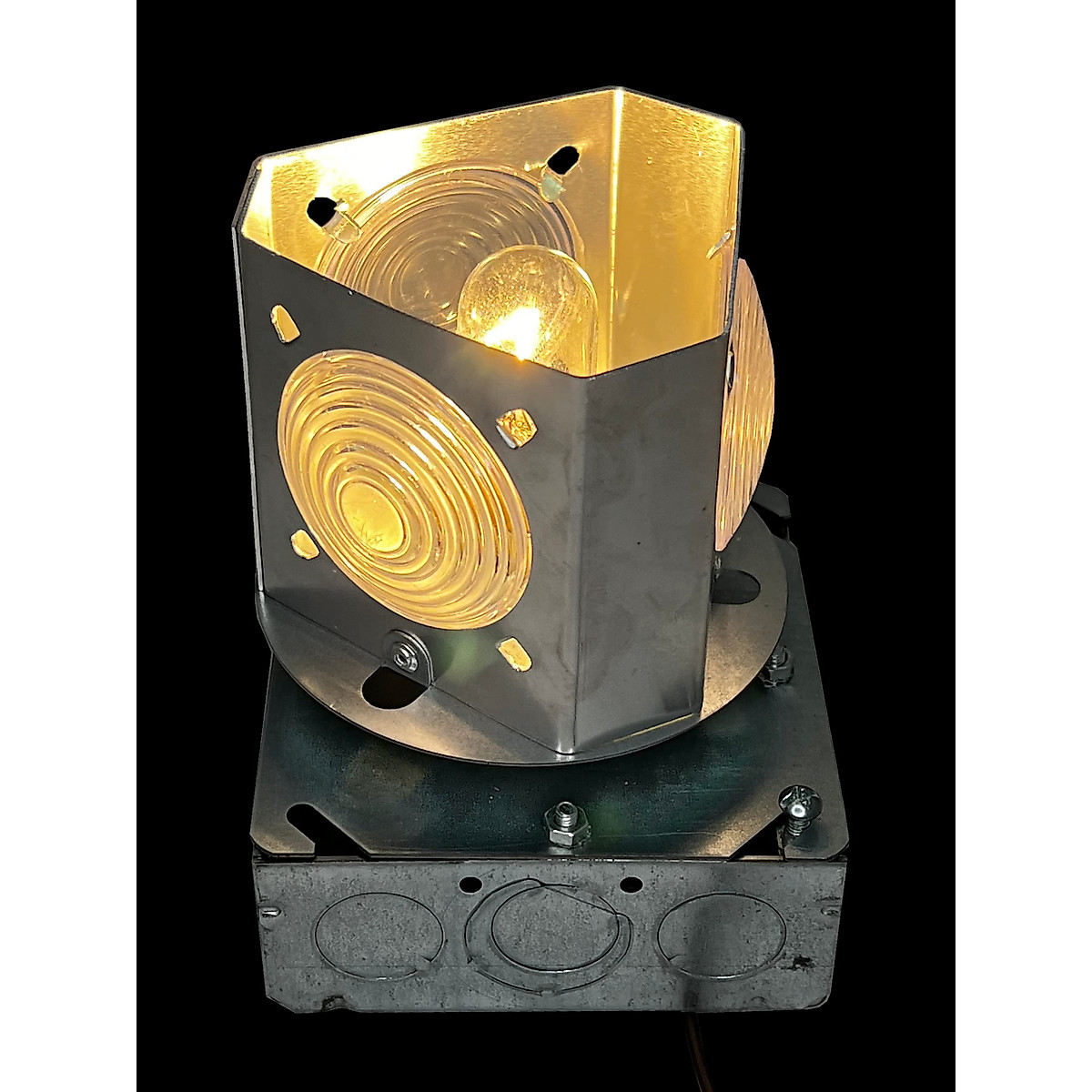 DutchCrafters Rotating Light Kit, Revolving Lighthouse Beacon Light, 36RPM, 120v Wired Lighting, Fits 3' - 12' Decorative Amish Lighthouse