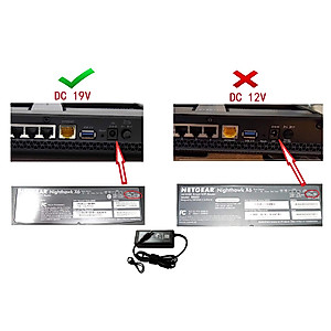 UpBright 19V 3.16A AC/DC Adapter Compatible with Netgear R7900 R7900P Nighthawk X6 AC3000 X6S Tri-Band Wi-Fi Router MU-MIMO R7900P-100NAS R8900 R8900-100NAS X10 AD7000 Power Supply Charger (NOT 12V)