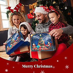 Loozykit Christmas Socks Advent Calendar 2024, 12 Days of Christmas Advent Calendar, Includes 4 Hand Holding Magnetic Socks and 8 Christmas Socks, Xmas Gifts for Adult Men Women