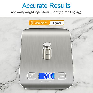 WIWUE GUO Food Scale, Kitchen Scale, Gram Scale, Digital Food Scale, Weight Scale, Digital Scale, Coffee Scale, Scales Digital Weight Grams, Digital Kitchen Scale, Kitchen Small Appliances