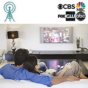 [Newest 2020] Five Star Outdoor Digital Amplified HDTV Antenna - up to 200 Mile Long Range,Directional 360 Degree Rotation,HD 4K 1080P FM Radio, Supports 5 TVs Plus Installation Kit and Mounting Pole