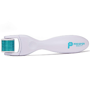 Derma Roller Microneedle Kit [DERMAROLL LITE 0.25mm by Prosper Beauty] Face Roller with Replaceable Head Exfoliation Microdermabrasion Micro Derma Skin Care Tool Dermaplaning Microneedling