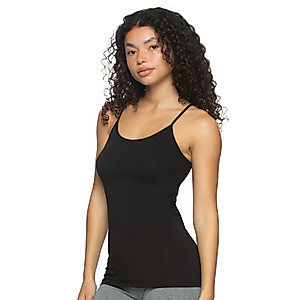 Felina | Cotton Modal Camisole | Stretch | Basic (Black, Small)