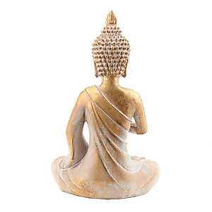 Buddah statute buddha statues buda – Budha figurine for zen meditation decor,Serene Buddas for home office tabletop shelf desktop spiritual living room decoration,Golden in yoga pose,Small mini 6 inch