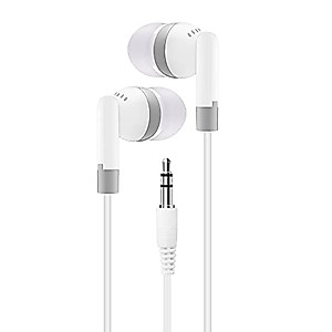 Wjjitan Bulk Earbuds 50 Pack Multi Colored Individually Bagged, Wholesale Earbuds Headphones Class Set Earphones for Classroom, Kids, Students,Schools,Children