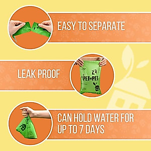 Pet N Pet Dog Poop Bag, Dog Poop Bags Rolls, Dog Bags, Doggie Poop Bags, 38% Plant Based & 62% PE Dog Waste Bags, Extra Thick Doggy Poop Bags, Cat Poop Bags, Dog Bag, Pet Waste Bags, Doggie Bags