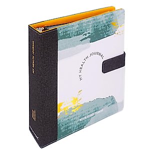 Performore My Health Journal Medical Records Organizer, Professionally Printed Tabs in a 3-Ring Binder, Medical Record Book for Patients, Caregivers and Family