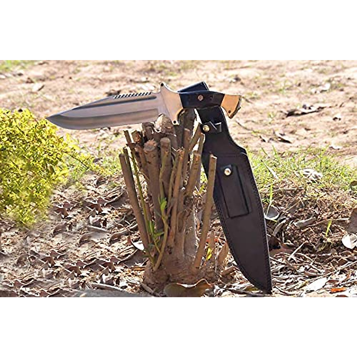 Wilson Roy Hand Made D2 steel Knife Camping, Hunting and Survival Full Tang Knife Big Rambo Knife