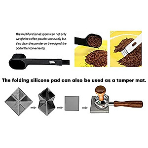 NEOUZA Coffee 51mm Bottomless Portafilter Compatible with DeLonghi Dedica EC680/EC685/EC785/EC820/EC850/EC860 SMEG Coffee Machine, Stainless Steel,Rosewood.Free with Basket, Spoon, tamper mat