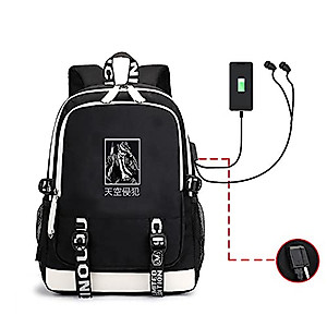 Joyee Anime HighRise Invasion Cosplay Backpack with USB Charging port for Teen. (Sniper Mask), One Size