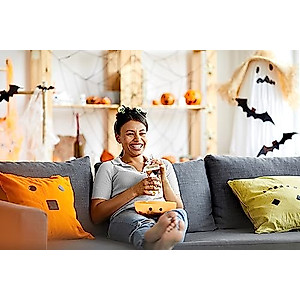 Halloween Cups, Ghost Decor 24oz Halloween Mug Mason Jar Glass Cups with Lids and Straws Ghost Tumblers Coffee Cups Cookie Jar Glasses Halloween Glassware Drinking Glasses Halloween Decorations Indoor