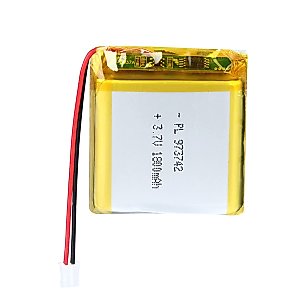 AKZYTUE 3.7V 1800mAh 973742 Lipo Battery Rechargeable Lithium Polymer ion Battery Pack with JST Connector