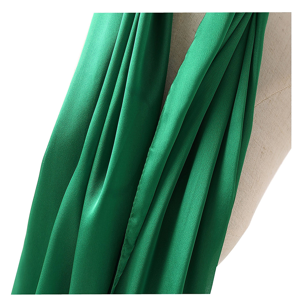 Bellonesc Silk Scarf 100% silk Long Lightweight Sunscreen Shawls for Women (fresh green)