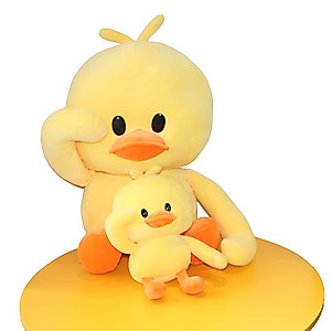 AIXINI 11.8inch Plush Duck Stuffed Animal Soft Toys Yellow Duckling Duckie Stuff, Funny Cuddly Gifts