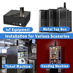 Maswell Cellular Antenna 600-6000 MHz 5G 4G WiFi6 Magnet and Screw Mount cost effective for IoT and Vending Machines（Indoor/Outdoor Cabinet IoT Antenna NOT for boosting