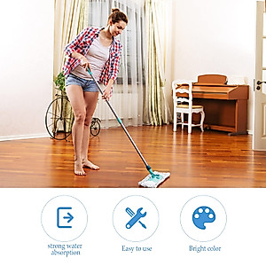 Baluue 4pcs Mop Pad Wet Mopping Cloth Steam Mops Microfiber Mop Refill Spray Mop Replacement Head Steammop Mops Flat Replacement Heads Reusable Fiber Floor Handle The Head