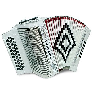 Montanari 3112 G Acordeon SOL Blanco Accordion GCF