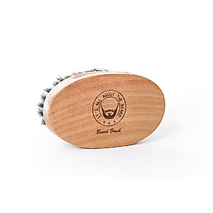 Best Premium Professional Beard & Brush Travel Gift Set Superior 100% Boar Bristle Brush Including Grooming Comb & Bonus Scissors Great For Trimming Beards Mustache or Goatee- It's All About The Beard