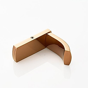 Aothpher 2 Pack Wall Mounted Copper Towel Robe Hook Bath Kitchen Heavy Duty,Rose Gold Polished