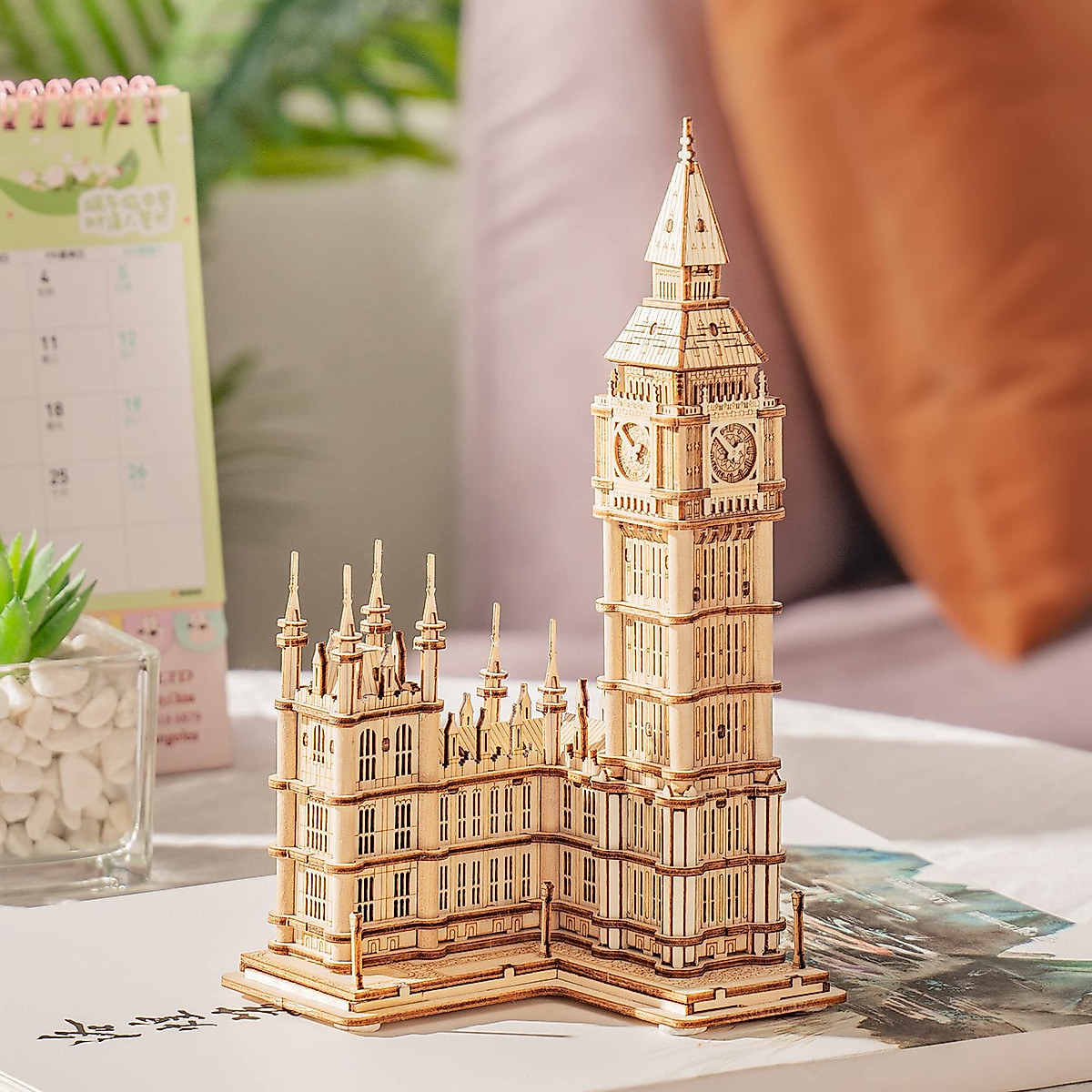 Rowood 3D Puzzles for Adults Wooden Model Kit Adult Craft Kit Gifts for Teens Age 14+ Big Ben