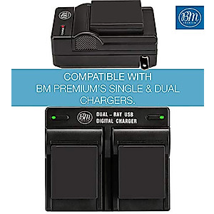 BM Premium Fully Decoded BL-H1 Battery for Olympus OM-D E-M1 Mark II, OM-D E-M1 Mark III, OM-D E-M1X, BCH-1, HLD-9 Cameras