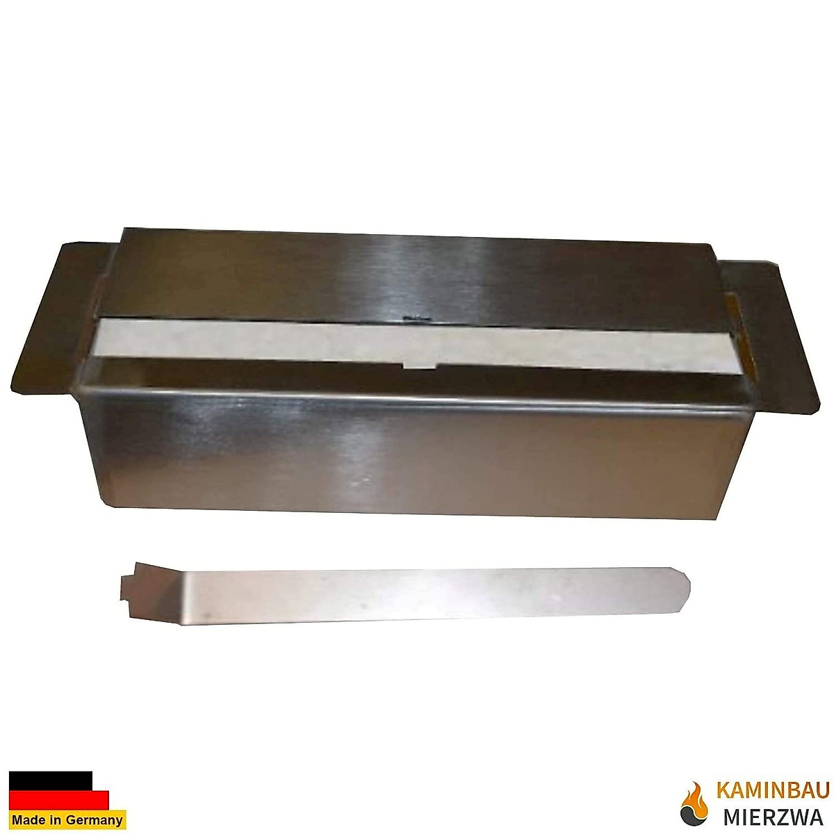 Gel + Ethanol Fire-Places Emily Deluxe Inclusive: 1 Adjustable Stainless-Steel Burner White