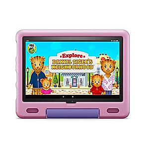 Amazon Fire HD 10 Kids tablet, 10.1", 1080p Full HD, ages 3–7, 32 GB, Lavender