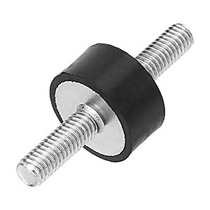 4pcs M6 Anti-Vibration Rubber Isolator Mounts with 2 Threaded Studs Shock Double Ends Screw Vibration Damping Mounts Silent Block Damper Car Boat Bobbins(VV20*10 M6*18)
