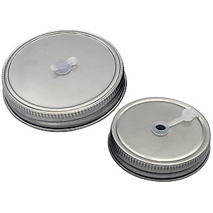 8mm Silicone Straw Hole Grommets with Plugs for Mason Jar Lids 40 PCs | Multipurpose Straw Hole Gromments with Attached Plug for Jar Lids with straw hole, Leak Proof & Airlock/ Airtight ( Pack of 40 )