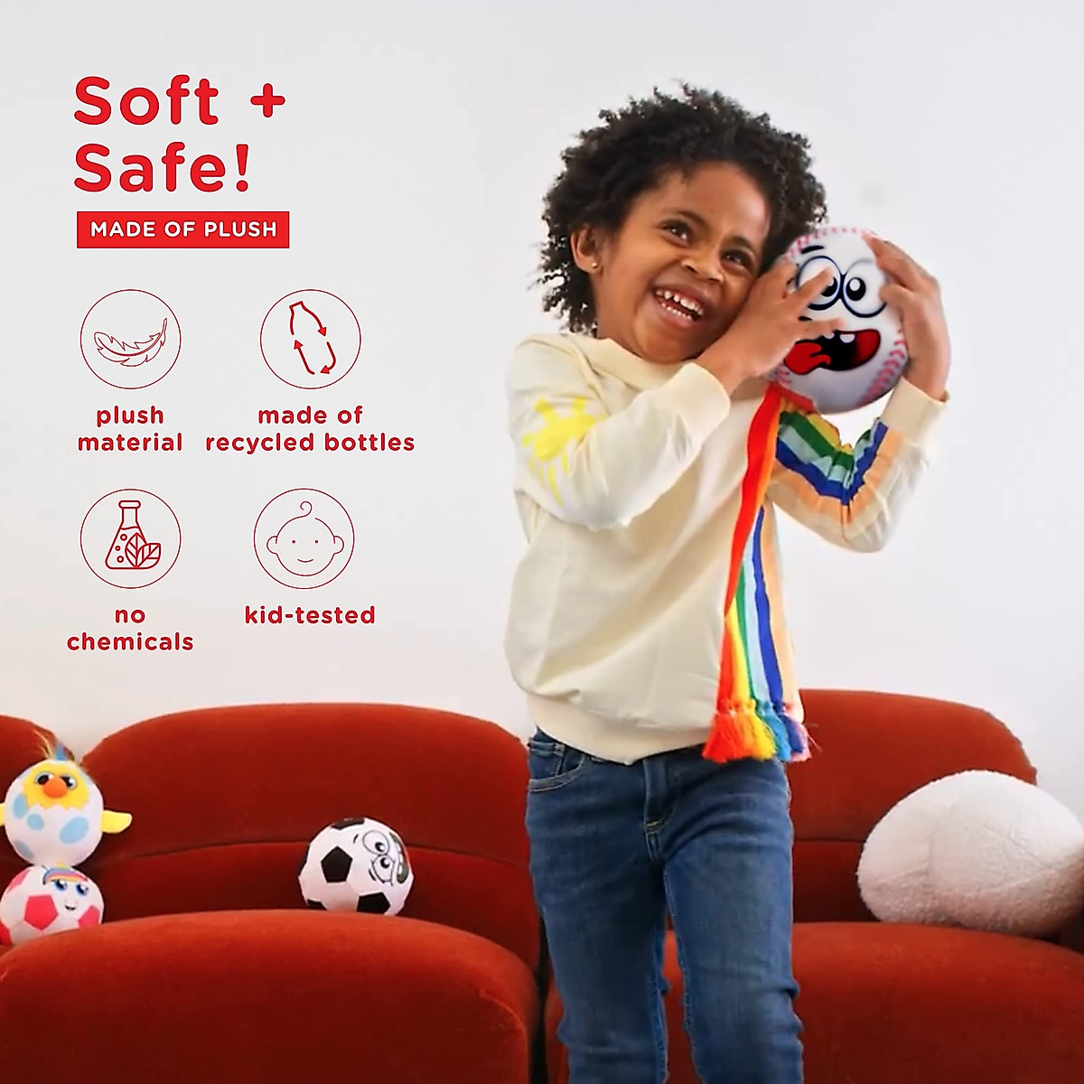 Move2Play, Hilariously Interactive Toy Baseball with Music and Sound Effects, Ball for Toddlers, Birthday Gift For Boys and Girls 1, 2, 3+ Years Old