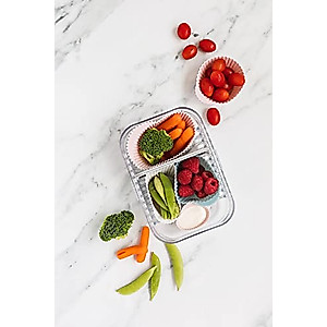 The Silicone Kitchen Reusable Silicone Baking Cups Silicone Muffin Liners for Cupcakes - BPA Free (24 Pack, Mini, Pink Gray Blue)