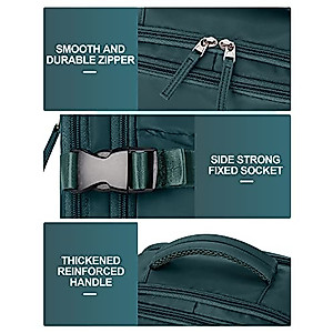 VGCUB Large Travel Backpack Bag for Women Men,Carry on Backpack,17 Inch Laptop Business Work Waterproof Backpack with Laptop Compartment,Person Item Flight Approved,Mochila de Viaje,Peacock Blue