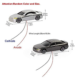 EC150 12pcs 1:150 N Scale Model Lighted Cars (Color Random) with 12V LEDs for Building Layout New