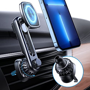 LISEN Magnetic Phone Holder for Car Mount 2022 Newest Phone Magnet for Car Enjoy Never Blocking Universal Air Vent Magnetic Car Cell Phone Holder Mount Fit for All 4”-13” Tablets & Smartphones