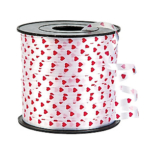 PRINTED HEARTS RIBBON - Party Supplies - 1 Piece