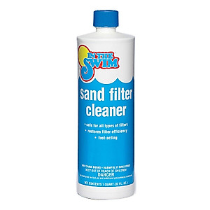 In The Swim Liquid Sand Filter Cleaner – 1 Quart – Fast-Acting Concentrated Formula for Improved Pool Water Filtration