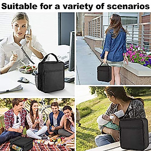 LivingAid Insulated Lunch Bag for Men Women Adults with Flatware Set, Portable Small Reusable Lunch Box Container for Office, Outdoors, On the Go