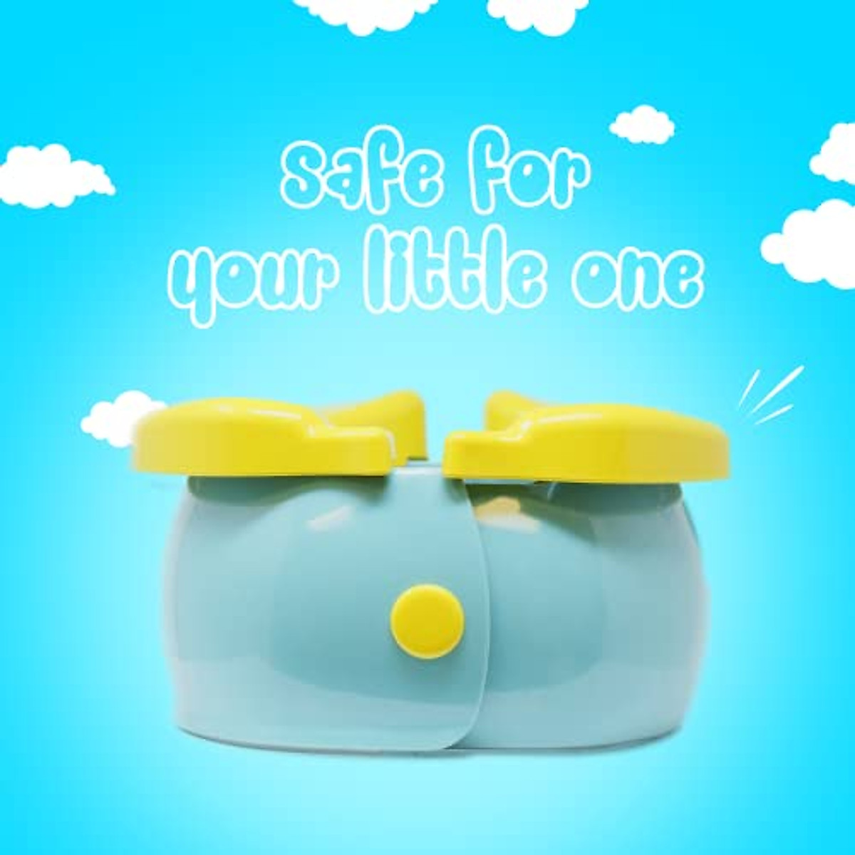 Banana Shaped Portable Travel Potty Training Seat for Toddlers by Jana Park Wares - Folding Kids Trainer Seats for Baby Boys & Girls - Easy to Use Foldable Toilet On The Go Chair for Toddlers (Pink)