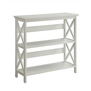Convenience Concepts Oxford 3 Tier Bookcase, White