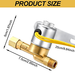 Humidifier Valve 4040 Solenoid Valve Brass Air Valve Compatible with Aprilaire Fit for 400 500 600 700 Humidifier 24 Volt