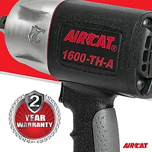 AIRCAT Pneumatic Tools 1600-TH-A: Composite Impact Wrench 1600 ft-lbs - 3/4-Inch
