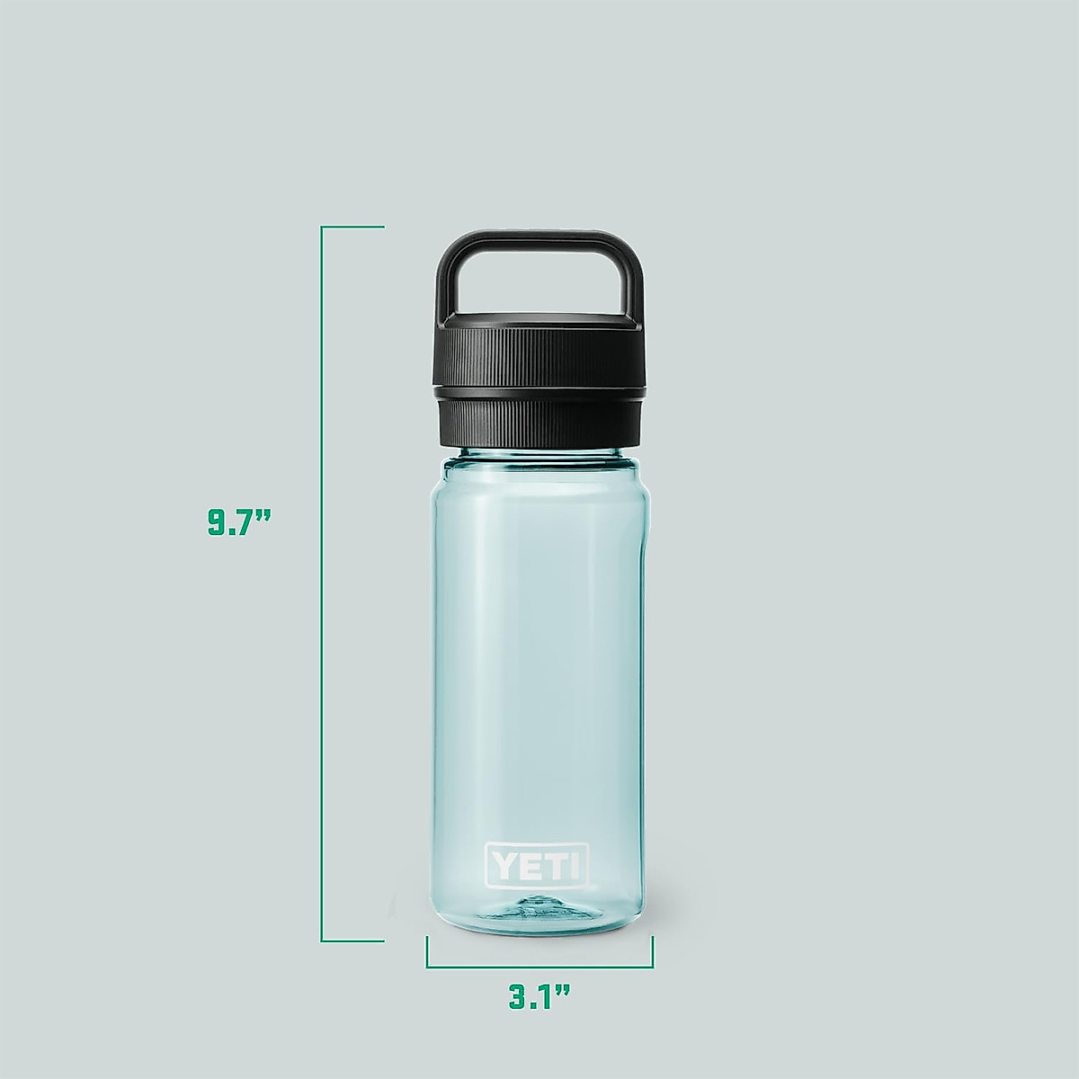 YETI Yonder 600 ml/20 oz Water Bottle with Yonder Chug Cap, Seafoam
